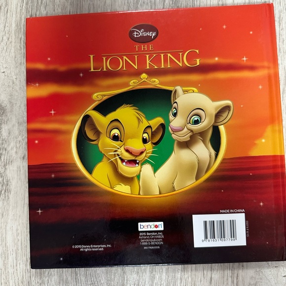 Disney | Other | Lion King Disney Book Hard Cover Bendon Inc | Poshmark